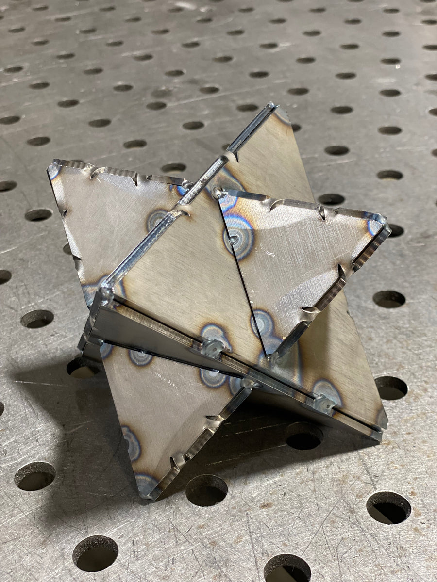 Welding Kit - Folding Stella Octangula - 6" Sides - 11 Gauge (1/8") Mi ...